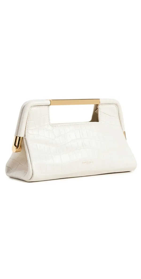 Demellier Mini Saint Petersburg Clutch - Off White Croc | Editorialist